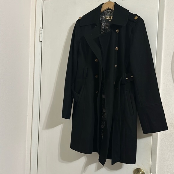 Guess | Jackets & Coats | Guess Black Coat | Poshmark